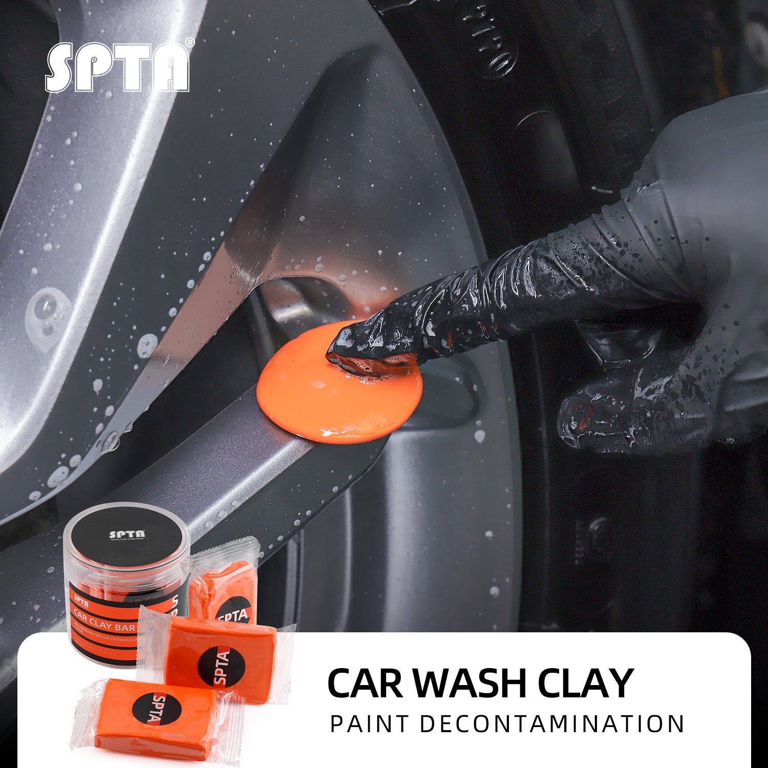 SPTA Car Clay Bar, 3 Pack 300g, Premium Grade Clay Bars Detailing Magi ...