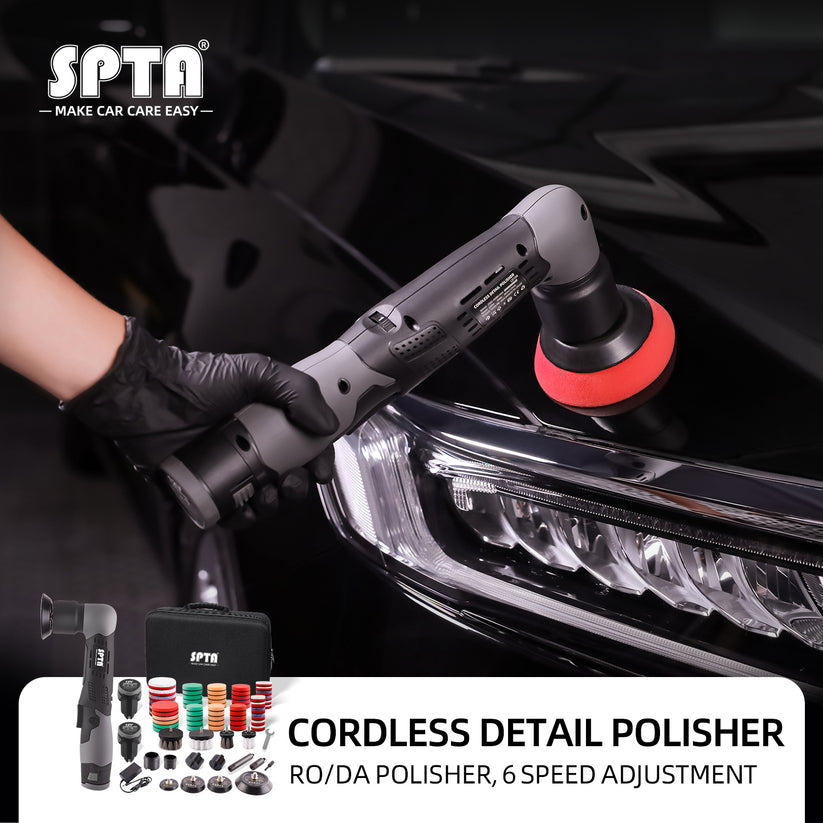 SPTA Cordless Mini Polisher, 12V Cordless Multi Polisher, Micro Cordle ...